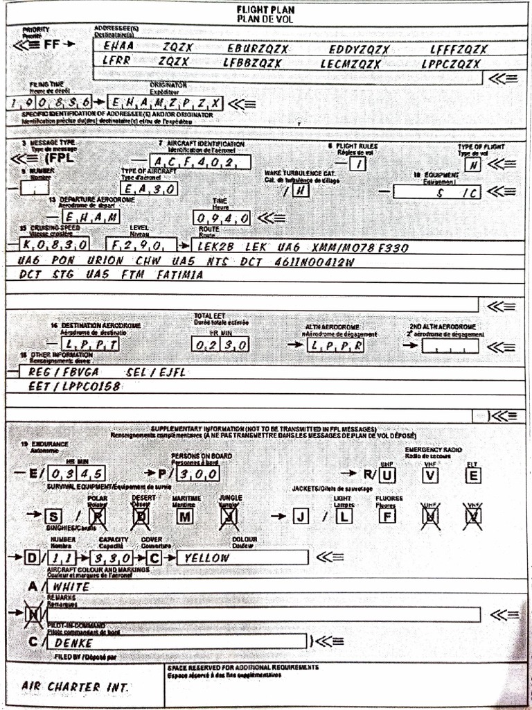 Flight Plan | PDF