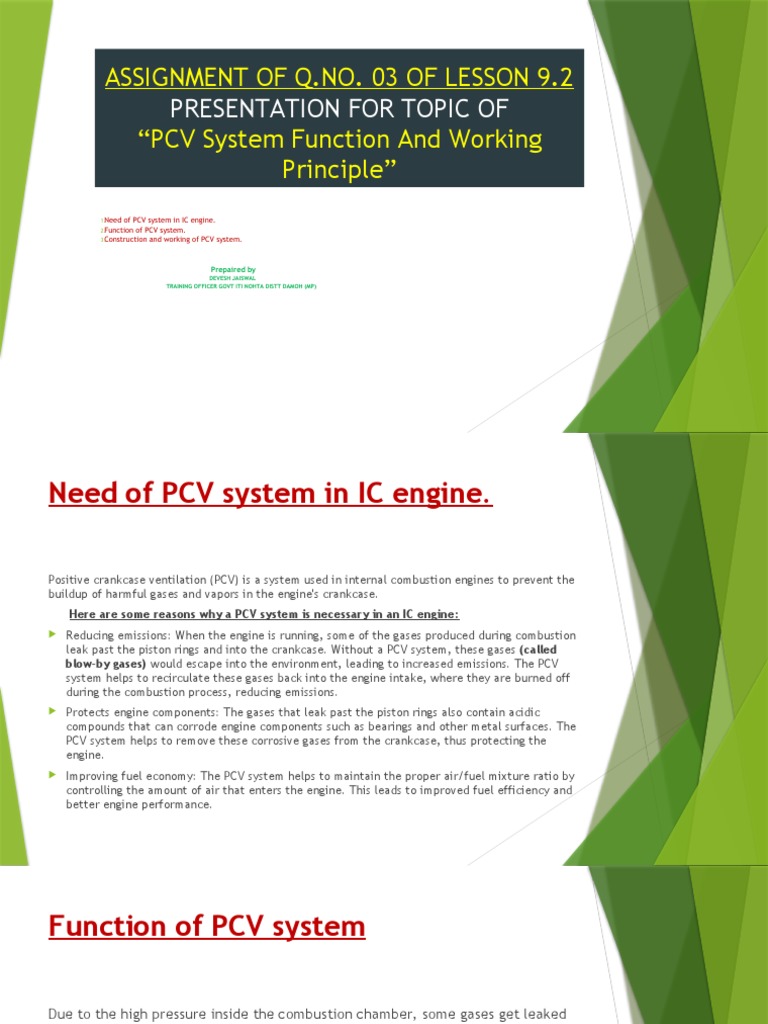 of PCV Valve | PDF | Internal Combustion Engine | Propulsion