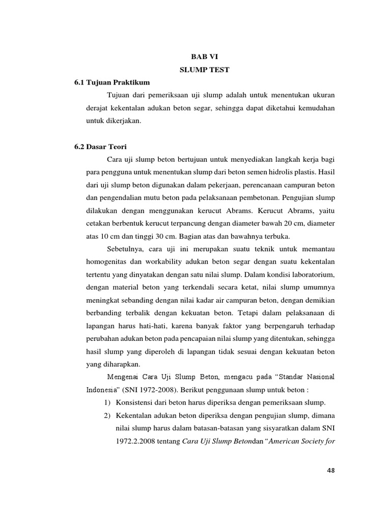 Panduan Uji Slump Beton | PDF