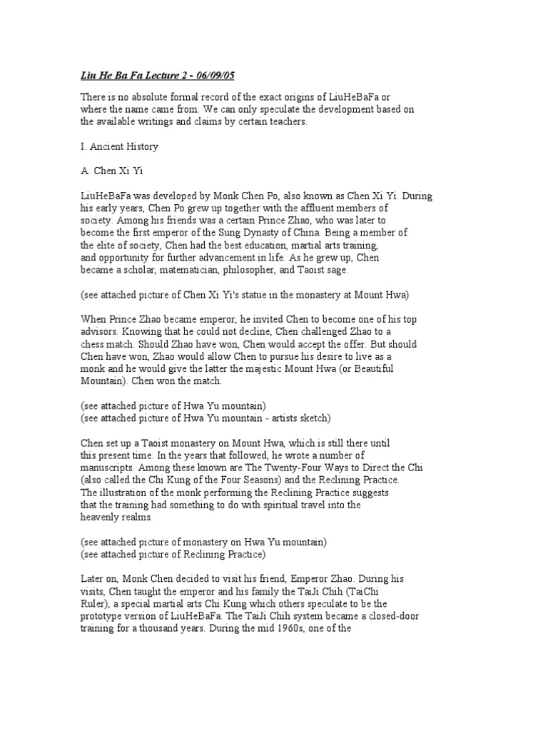 Lecture 2 | PDF | East Asian Martial Arts | China