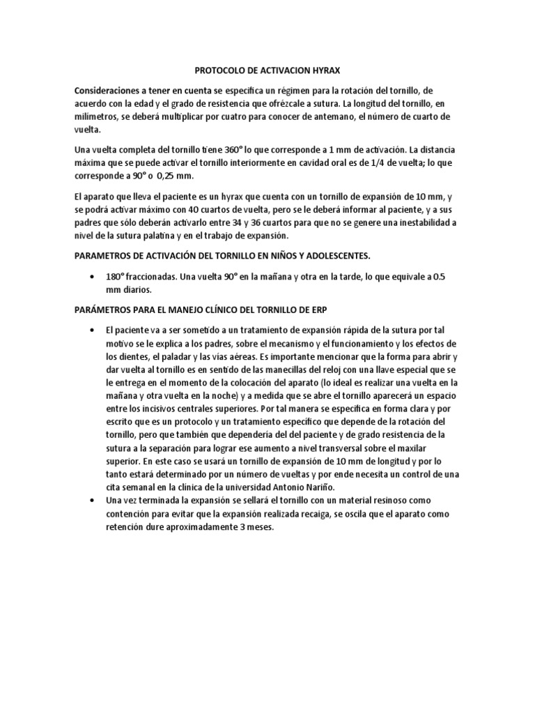Protocolo de Activacion Hyrax | PDF