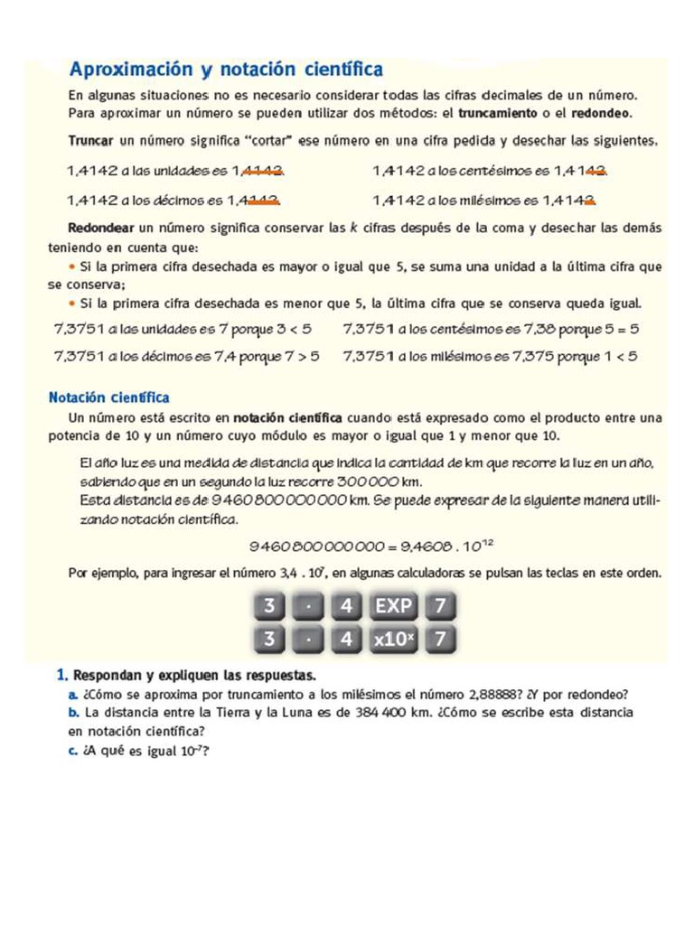 1 - Truncamiento, Redondeo y Notación Científica - 230316 - 155834 | PDF