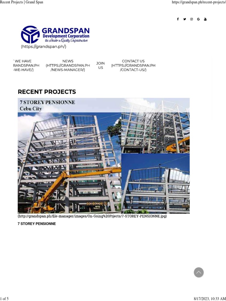 Recent Projects - Grand Span | PDF