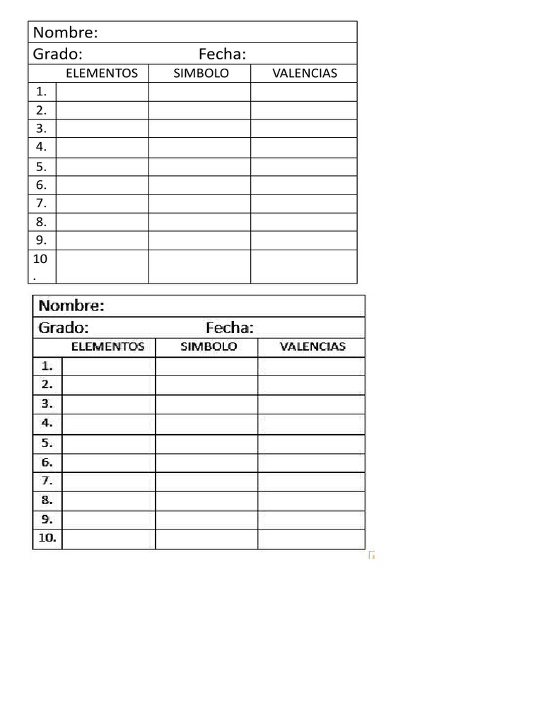 Cuadro de Quimica | PDF Cuadro de Quimica | PDF