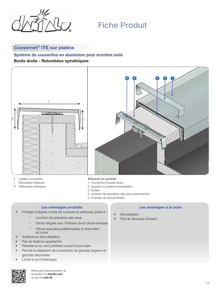 Couvertines-Dani-alu-Fiche Produit | PDF