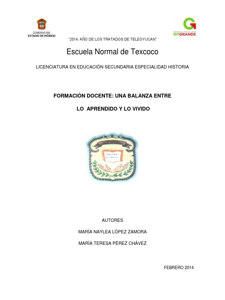 Escuela Normal de Texcoco | PDF