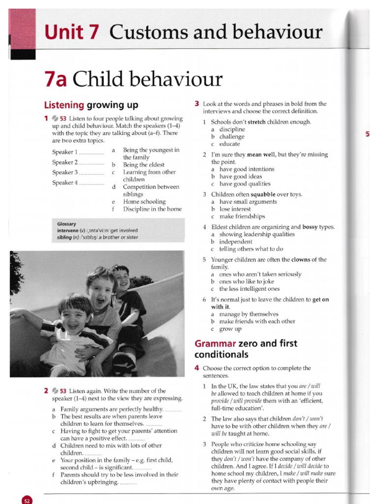 Workbook Unit 7 | PDF