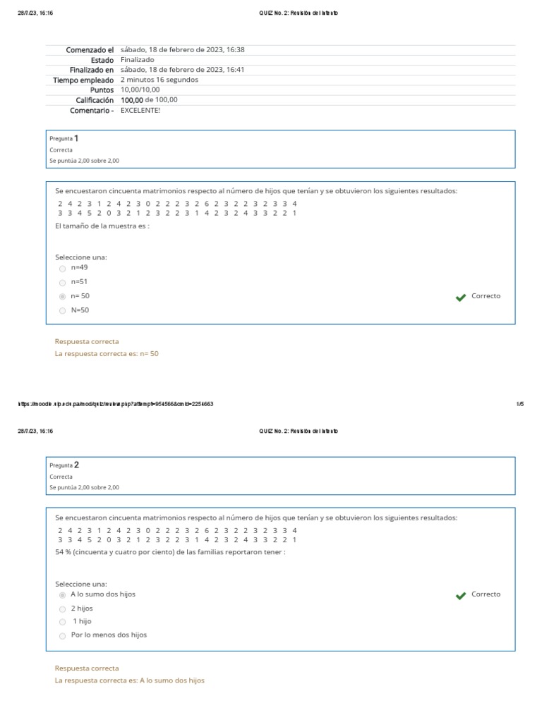 QUIZ No. 2 - Revisión Del Intento | PDF