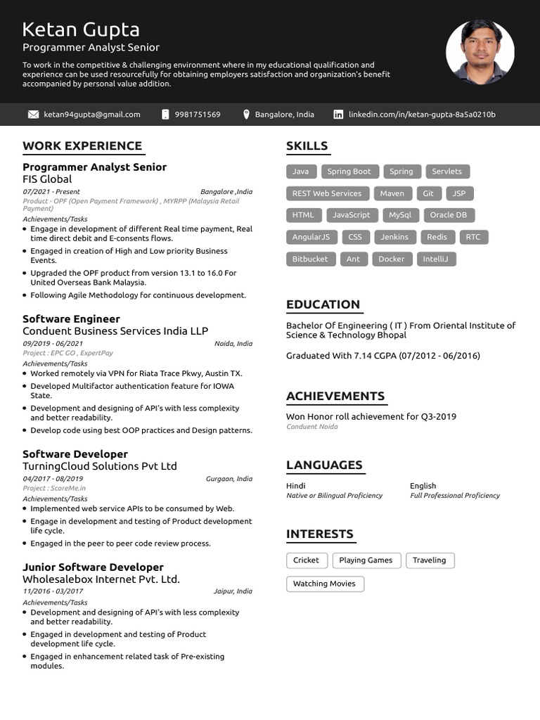 Ketan Gupta Resume | PDF