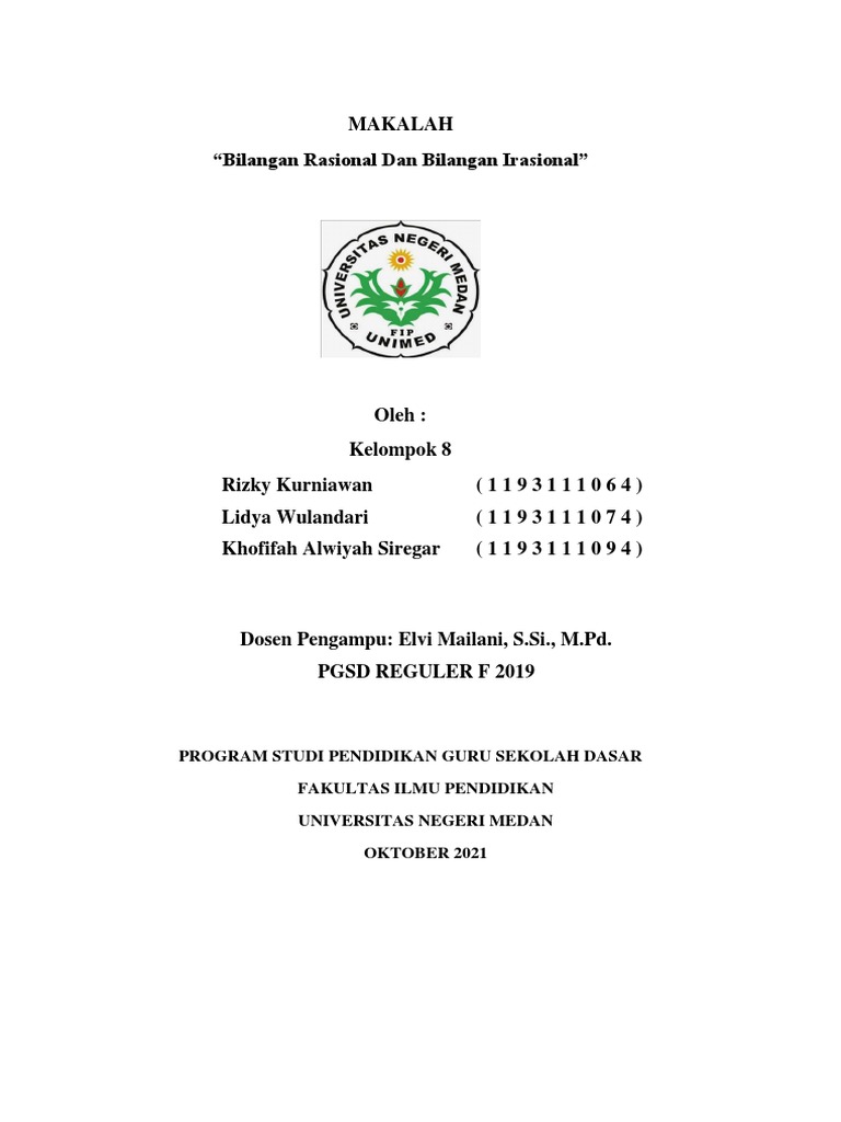 Makalah MTK Kel.8 | PDF