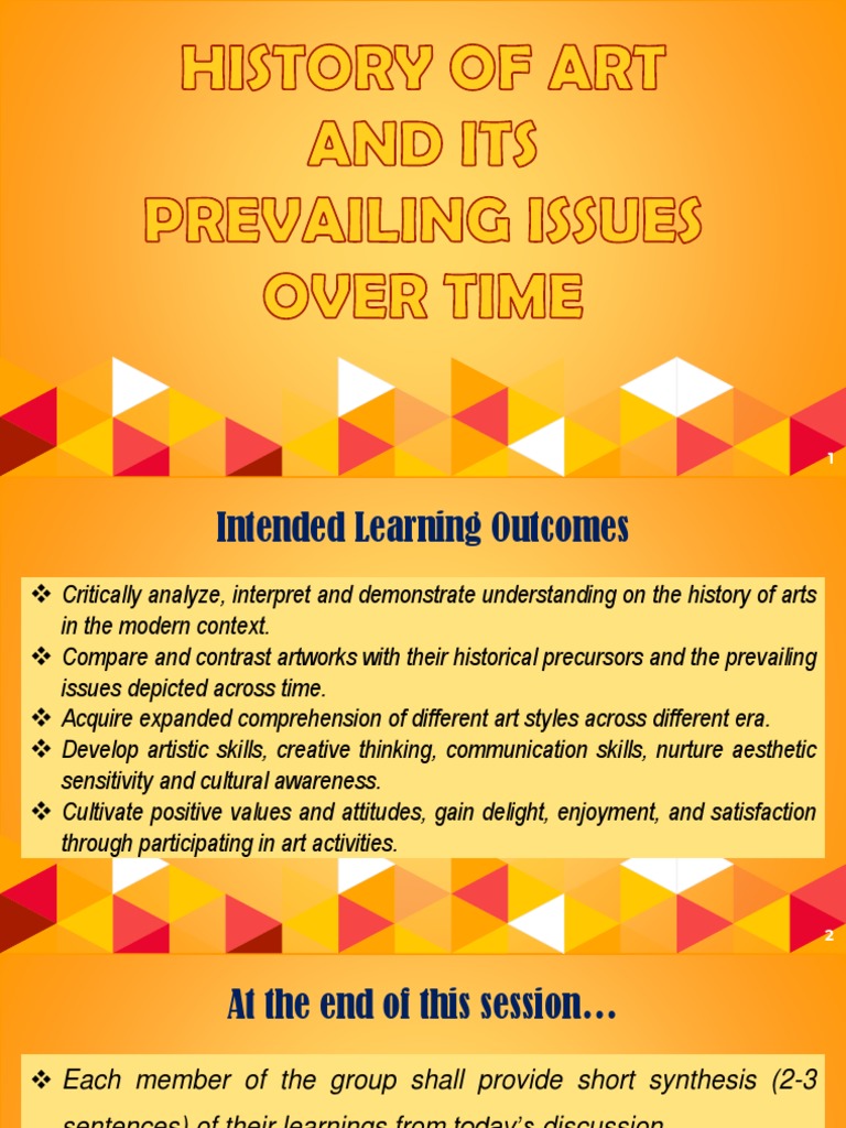 History of Arts - Movements and Prevailing Issues | PDF