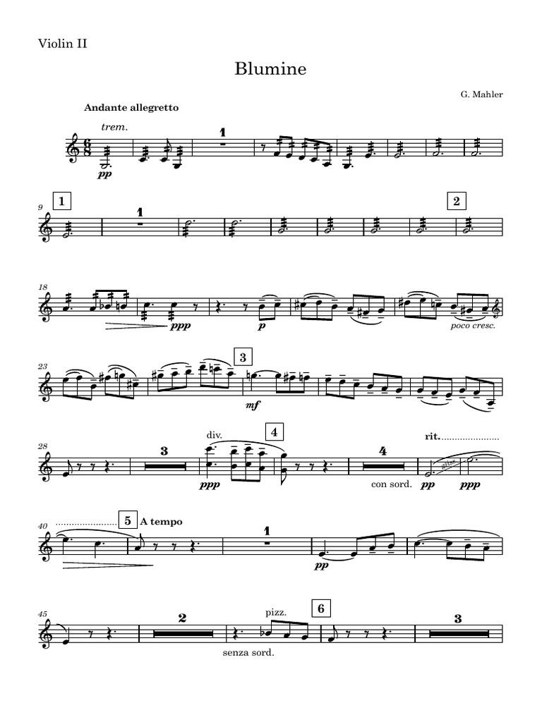 Mahler Blumine | PDF