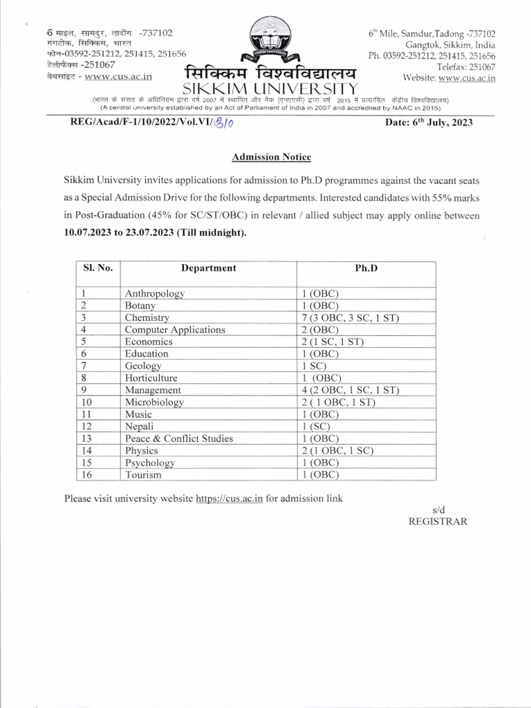 Special Admission Drive | PDF