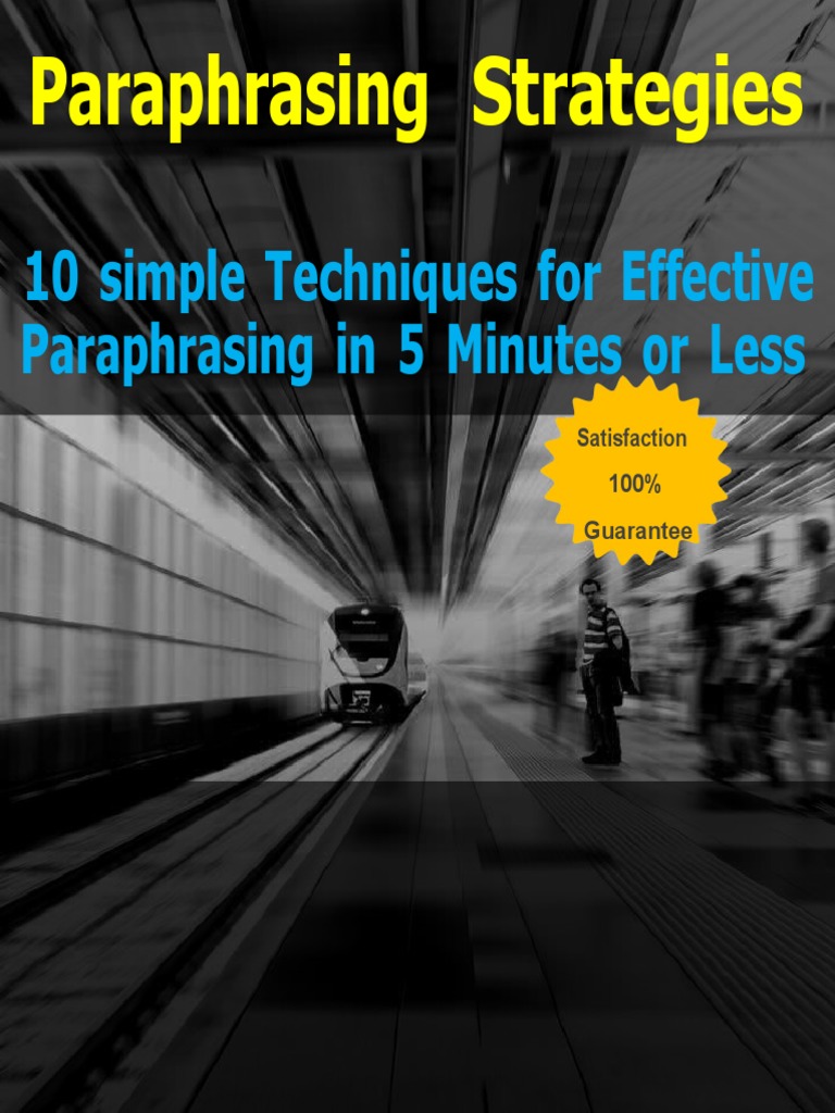 Paraphrasing Strategies Pdf