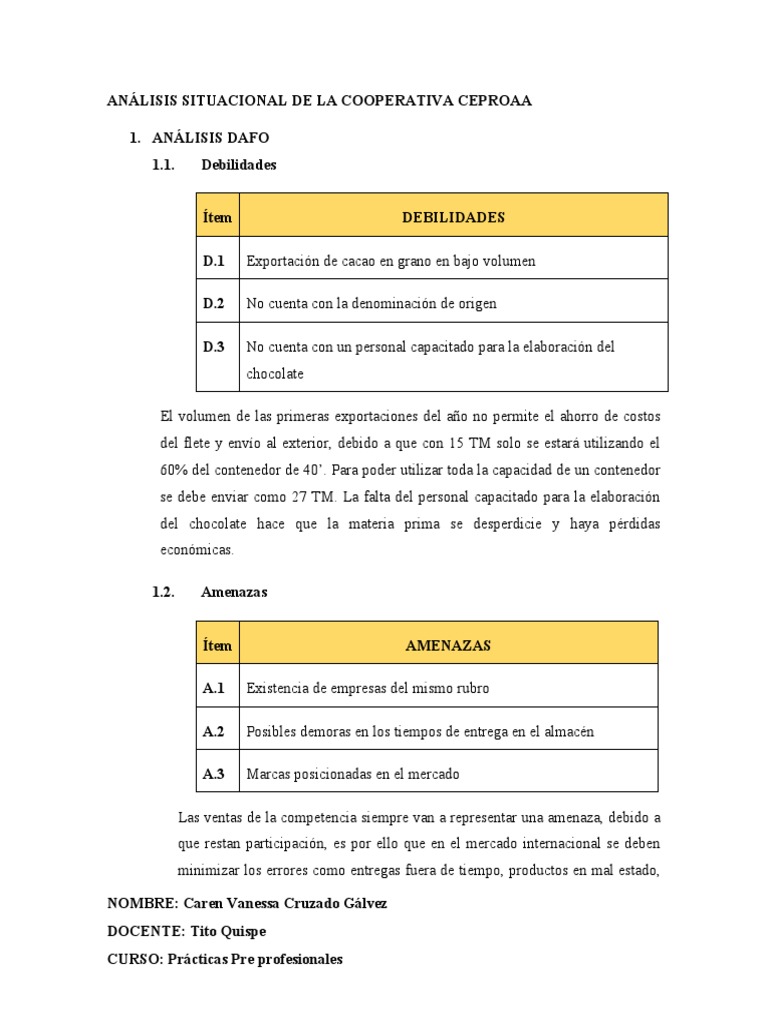 Matriz Foda y Pestel | PDF