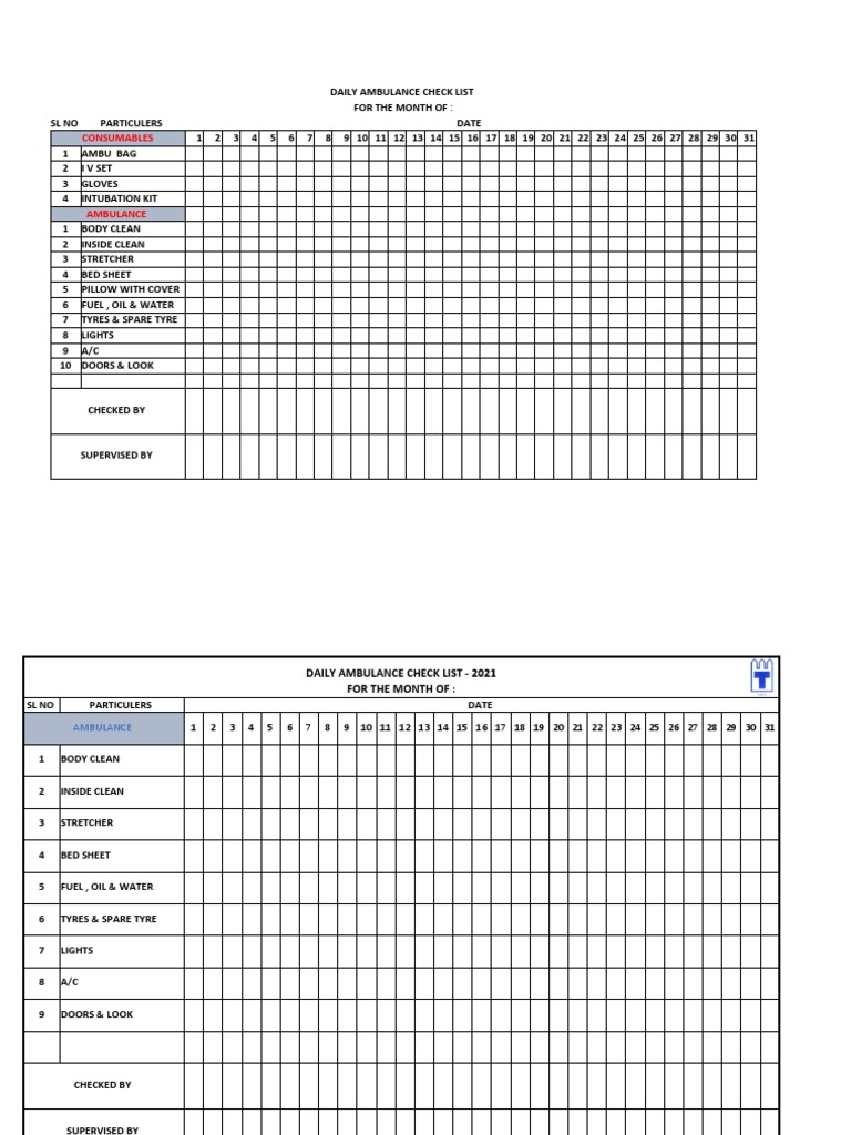 8.ambi Check List | PDF
