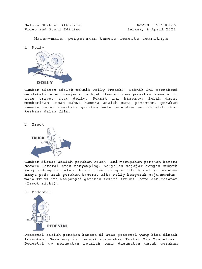 Macam Pergerakan Kamera | PDF