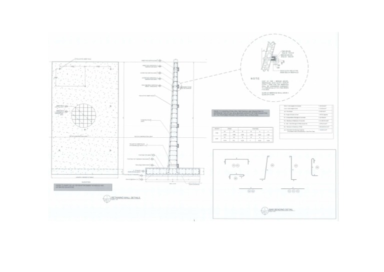 RC Wall Detail - 1 | PDF