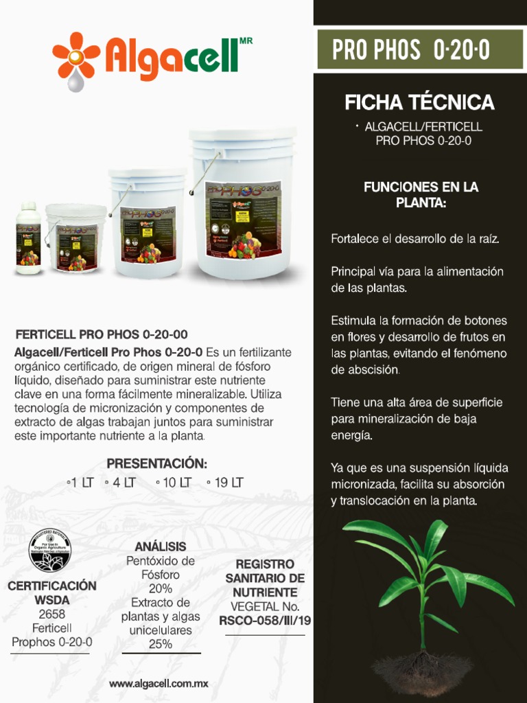 ficha_tcnica_pro_phos-2 | PDF