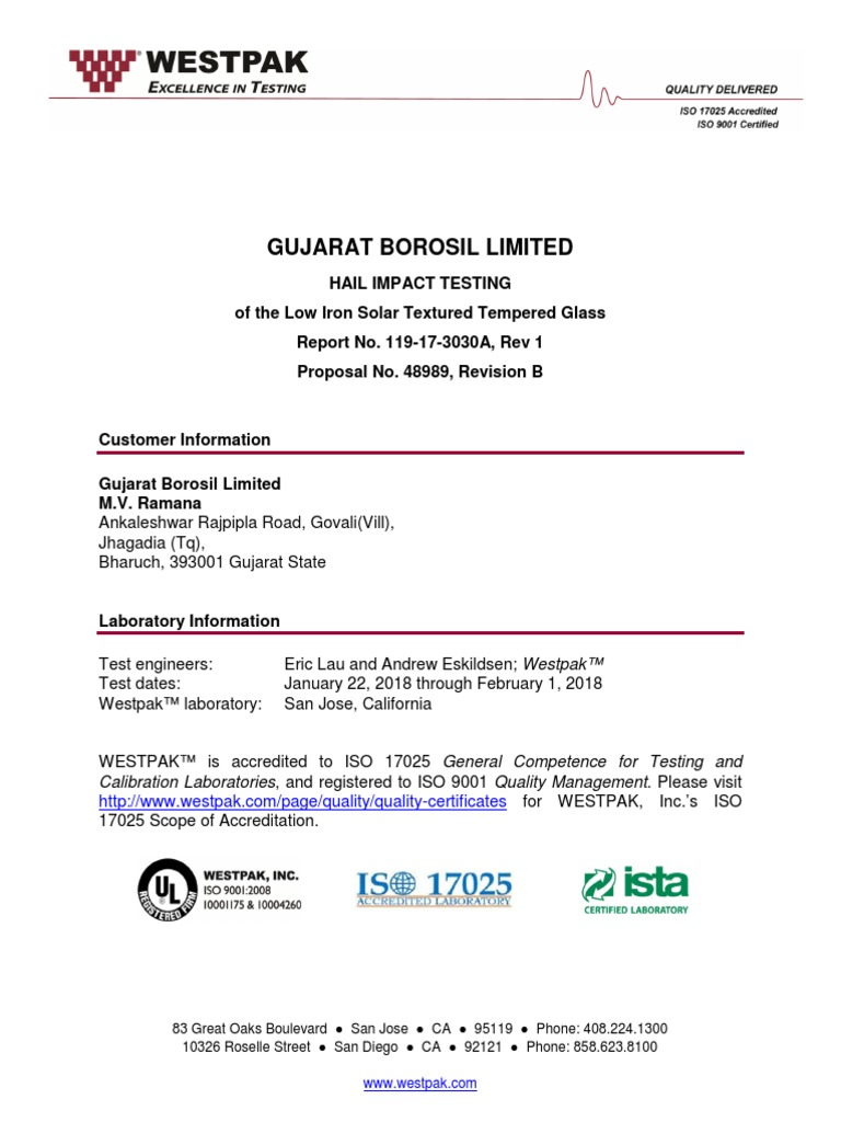 2 0mm Hail Impact Testing Iec 61215 | PDF