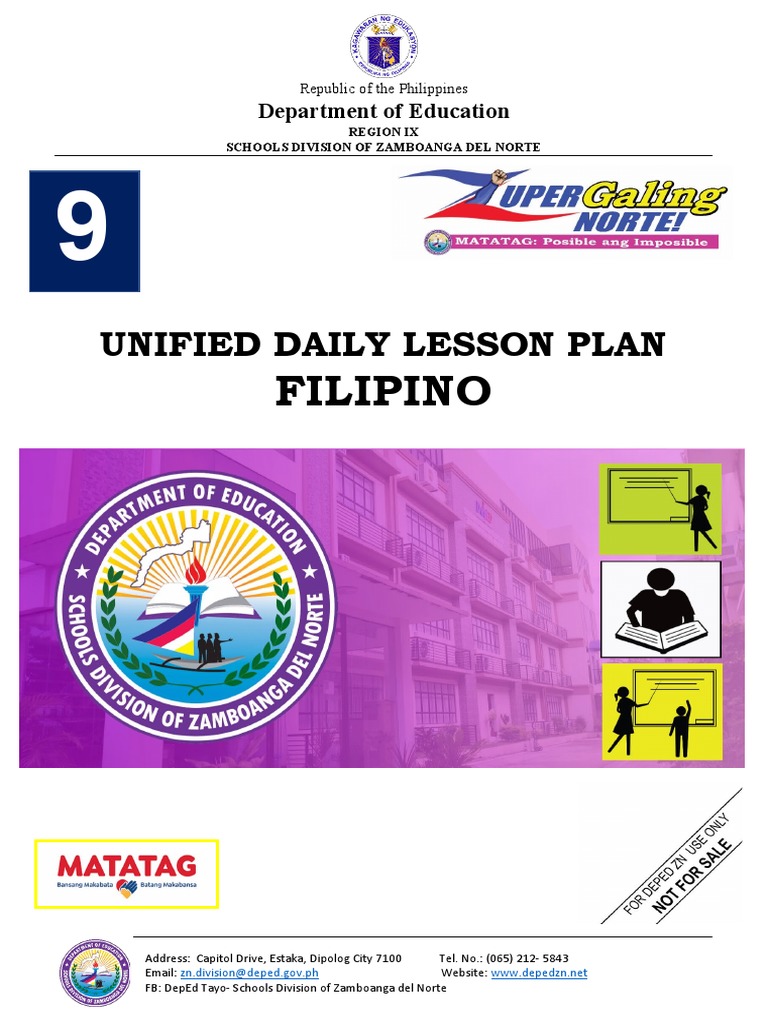 Cover Page For Dlp-Filipino | PDF