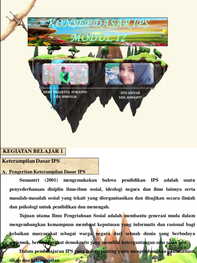 Modul 12 Konsep Dasar IPS | PDF