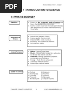 Form 1 Science Notes | PDF | Metals | Fuels