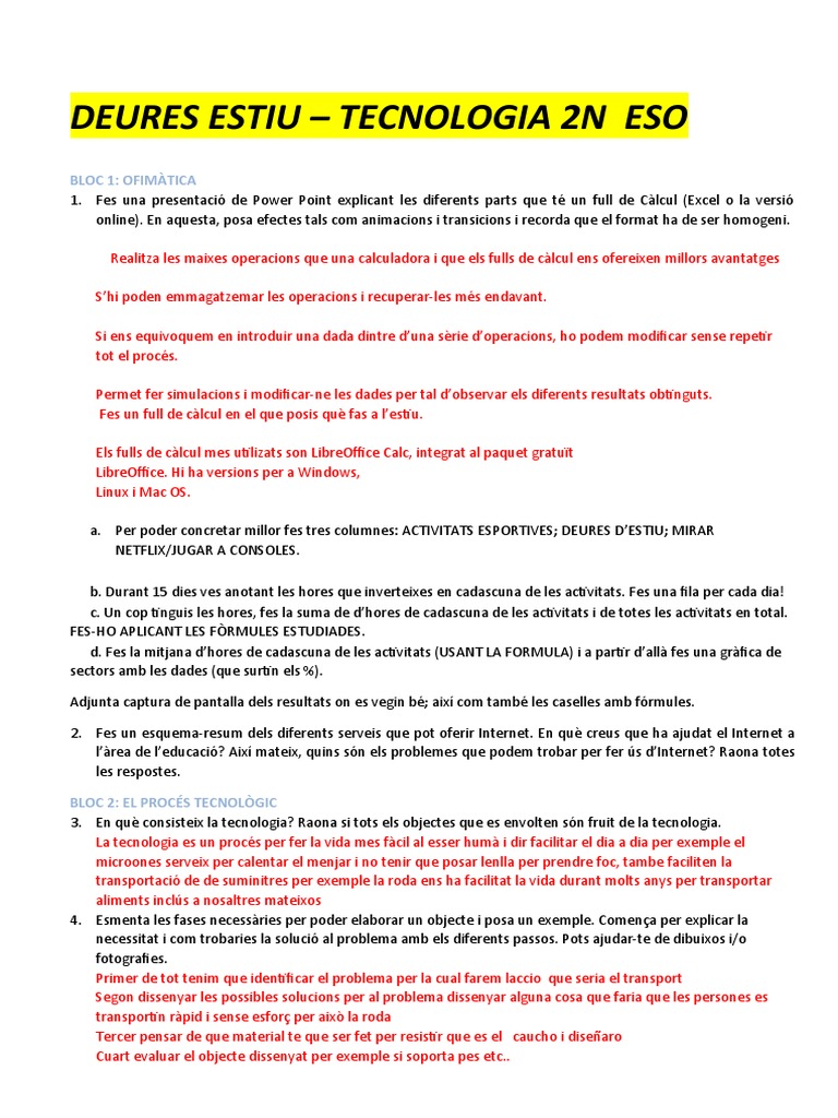 DEURES_ESTIU_TECNOLOGIA_2N_ESO_2022-2023 (4) | PDF