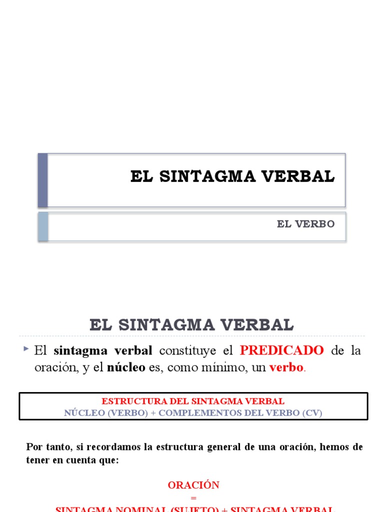 Estructura y Función del Verbo | PDF