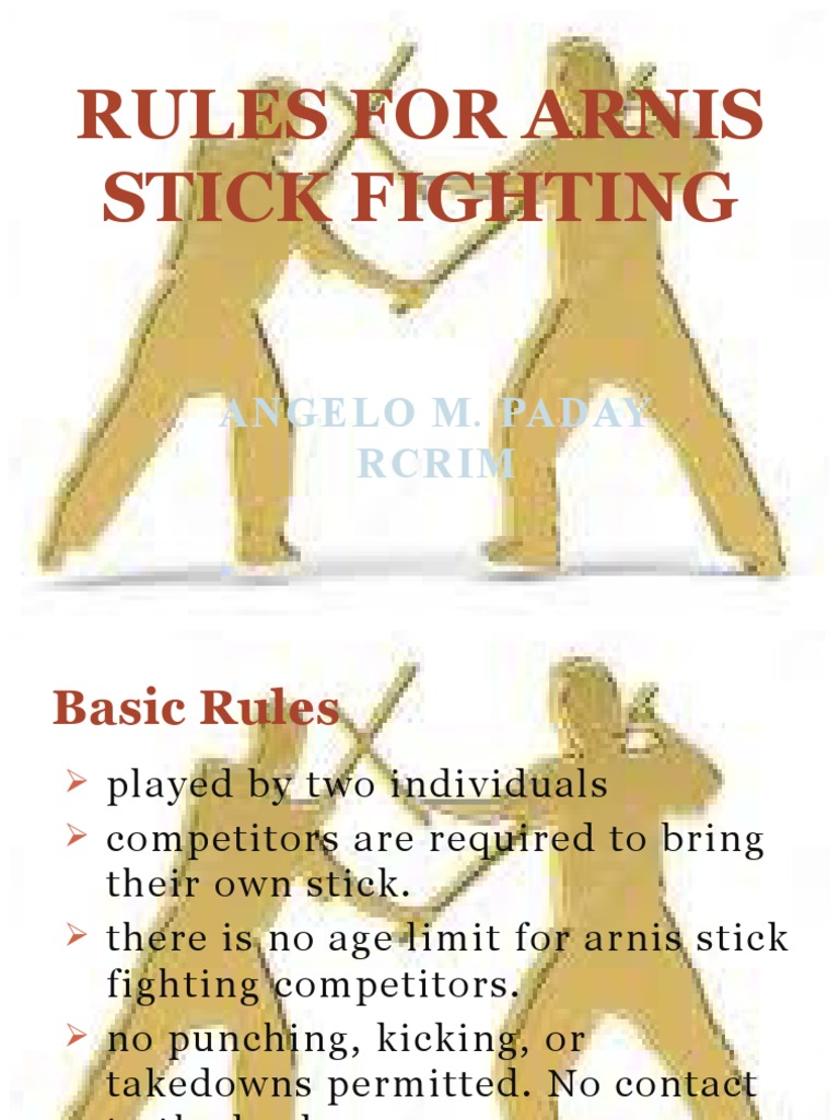 Rules in Arnis Sports | PDF