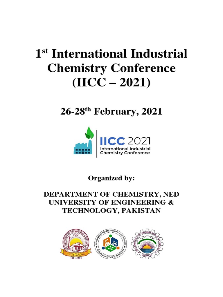 1st International Conference Industrial Chemisty NED IICC-2021 | PDF