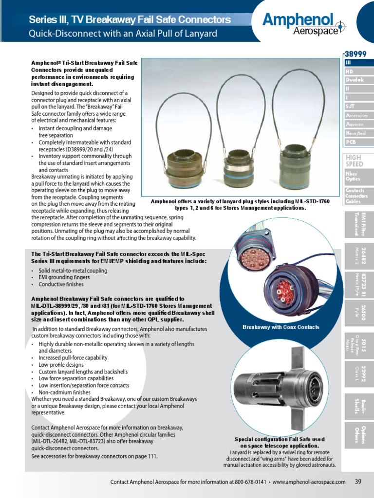 38999 III Lanyard | PDF