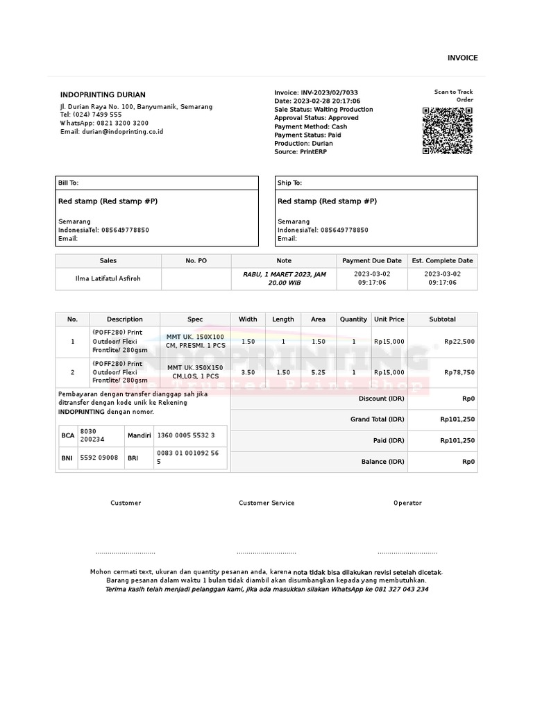 Nota Red Stamp | PDF