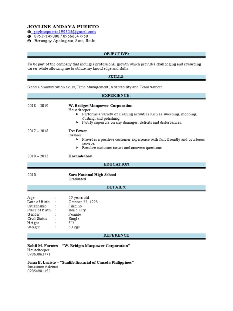 Joyline Andaya Puerto | PDF