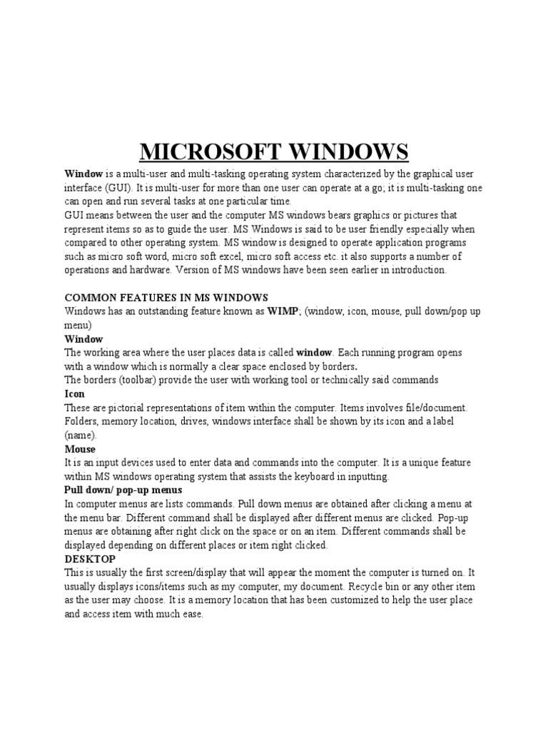 Microsoft Windows | PDF