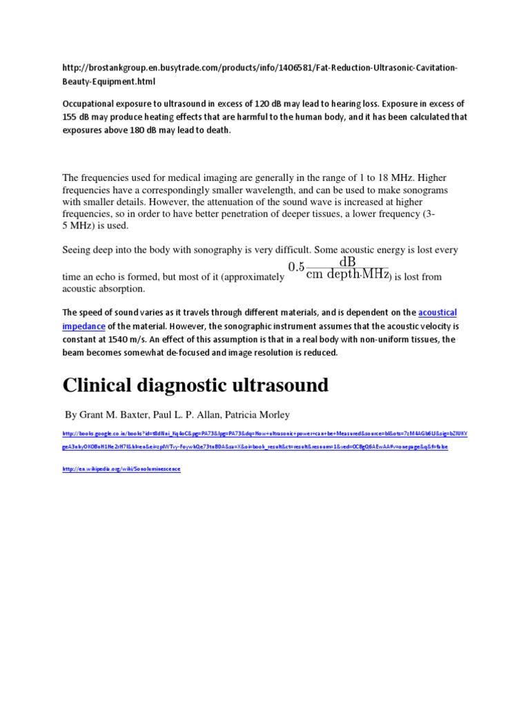 Ultrasonics | PDF | Self-Improvement | Science & Mathematics