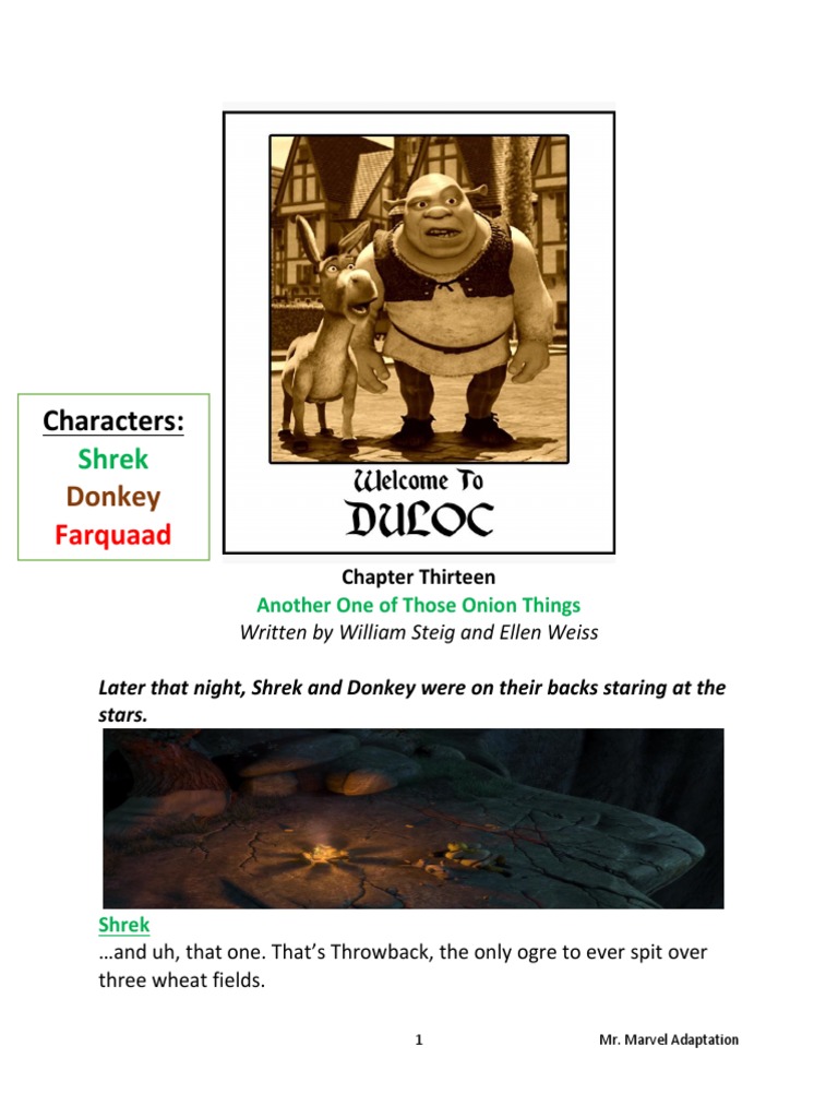 Shrek: Characters | PDF