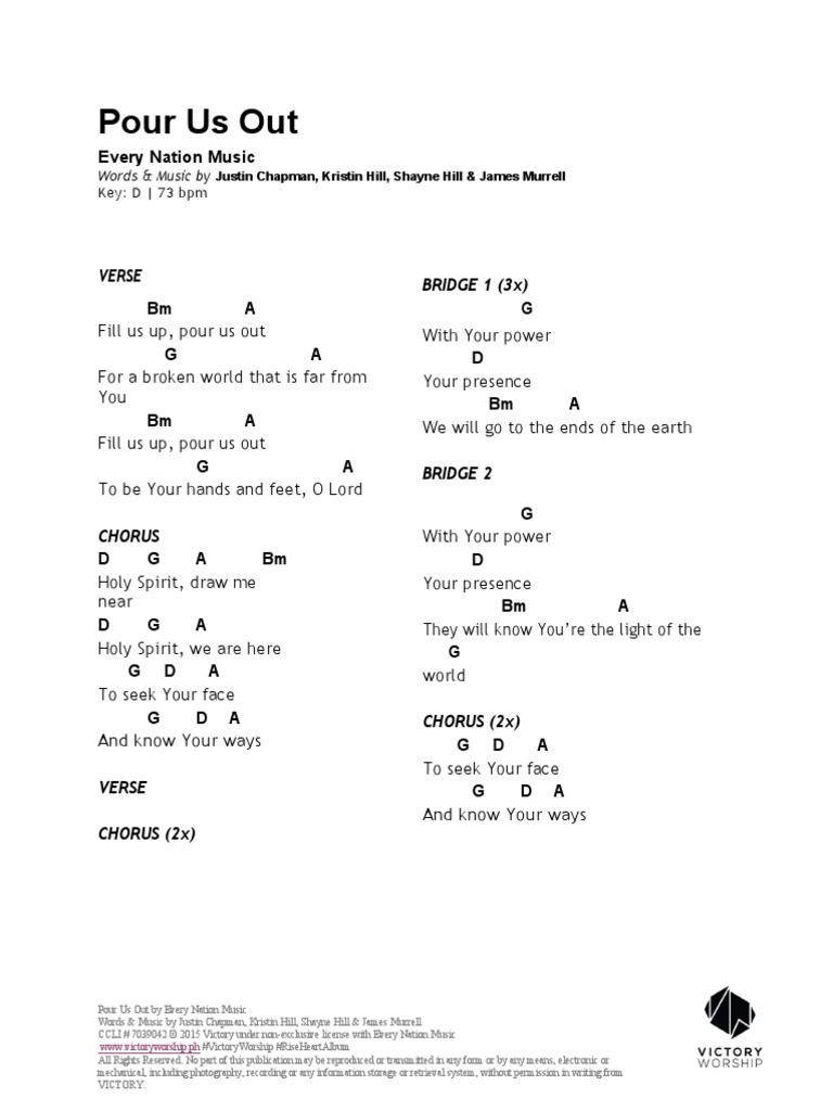 Pour Us Out Rise Heart Victory Worship | PDF