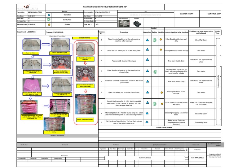 Packing Work Instruction | PDF