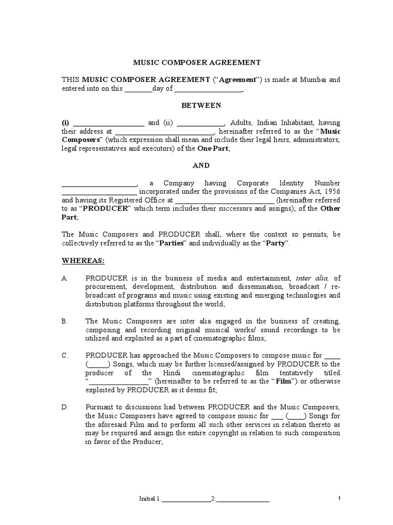 Music Composer Template | PDF