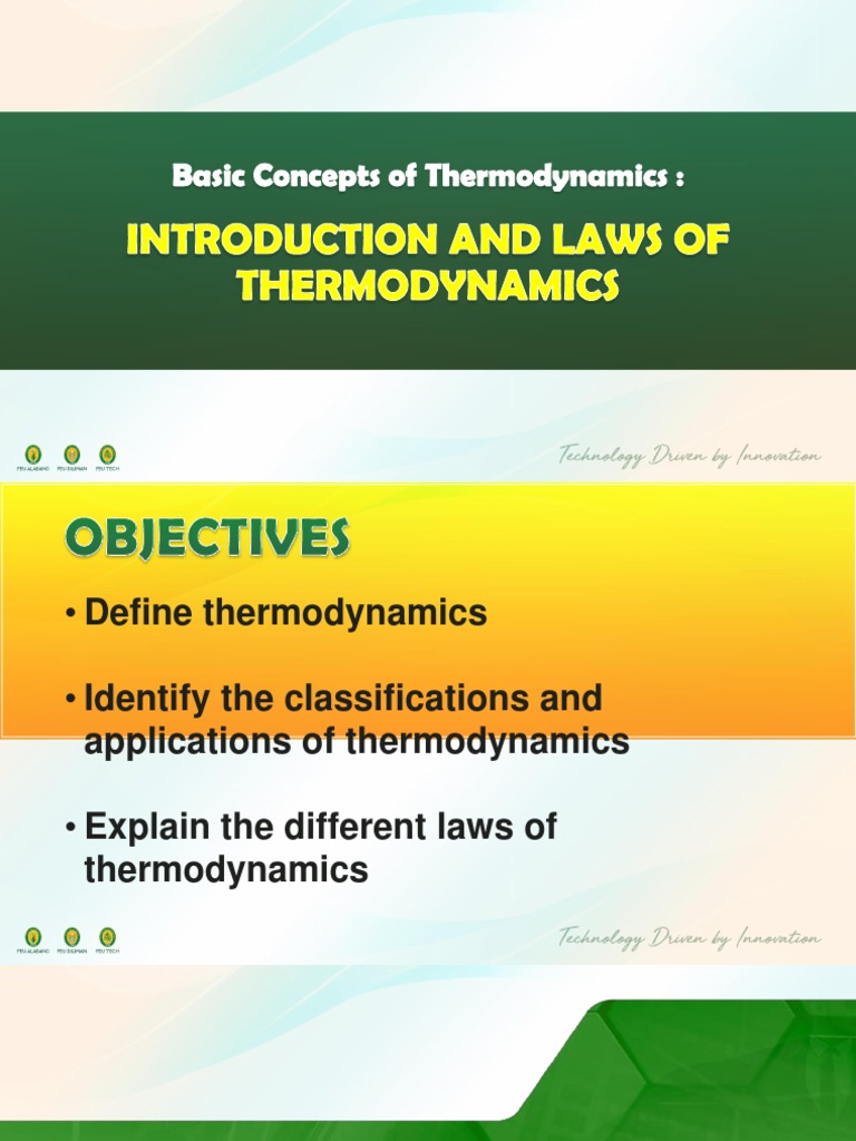Lesson 1 - Basic Concepts of Thermodynamics | PDF