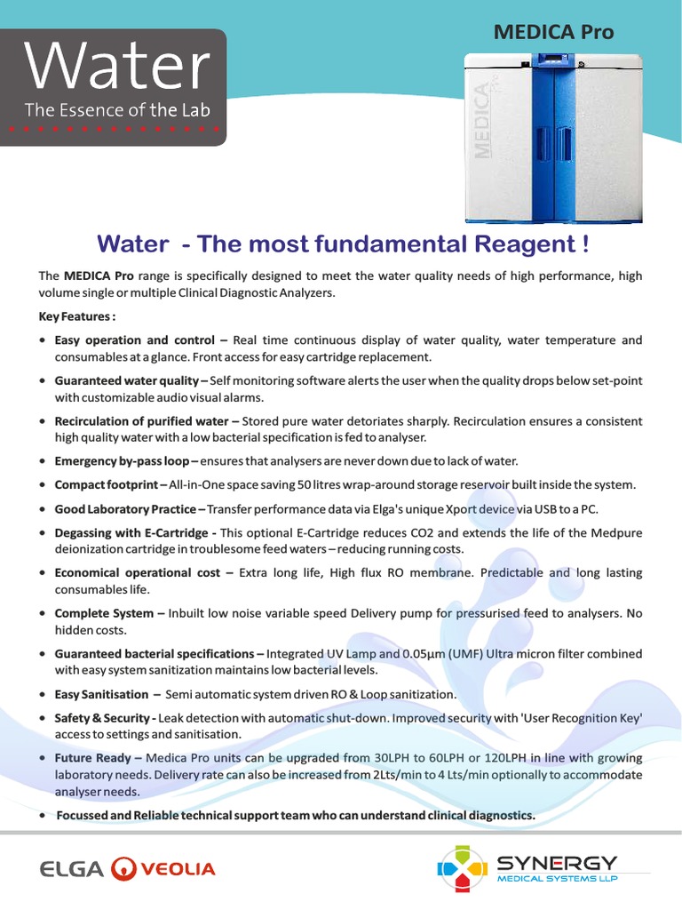 ELGA Medica Pro Brochure | PDF