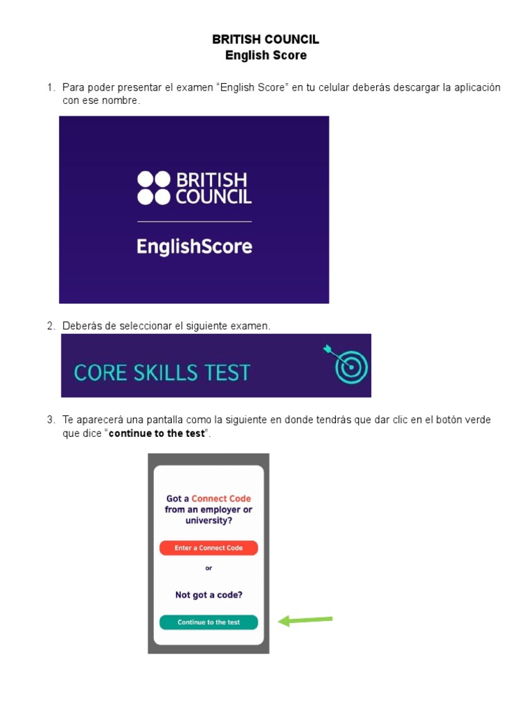 English Score Instructions | PDF