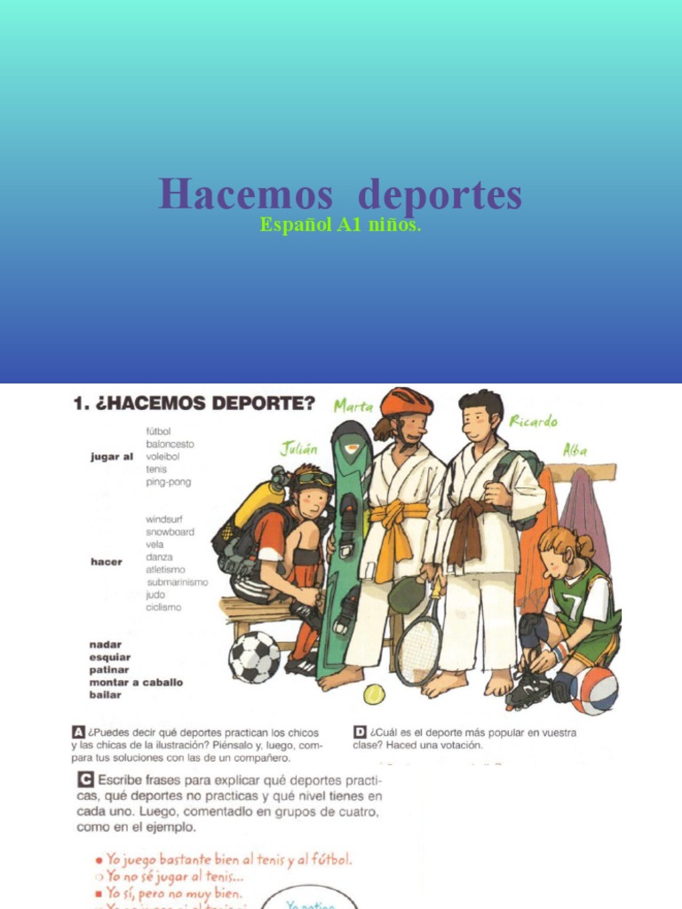 Hacer Deportes A1 | PDF