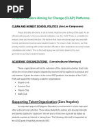 List of Questions For Upcoming Miting de Avance | PDF | Human Communication