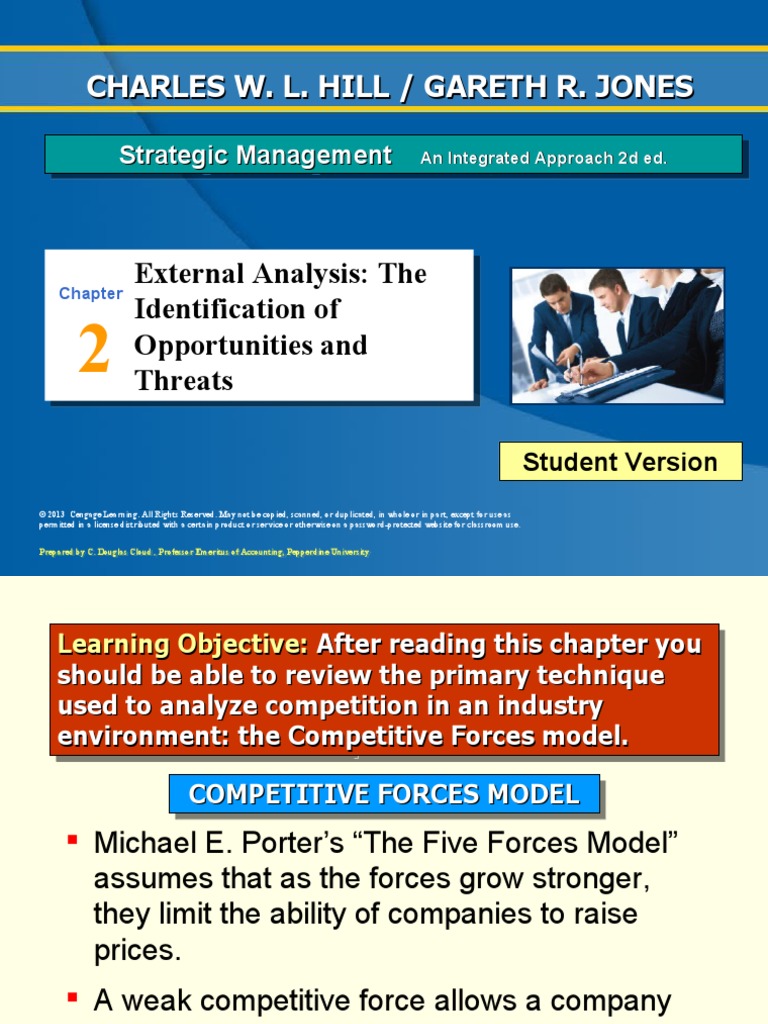 Chapter 2 - External Analysis The Identification of Opportunities and ...