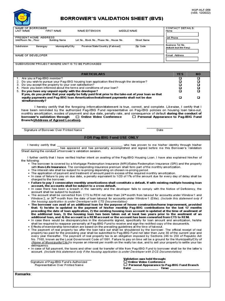BVS Form V03 12 22 New | PDF