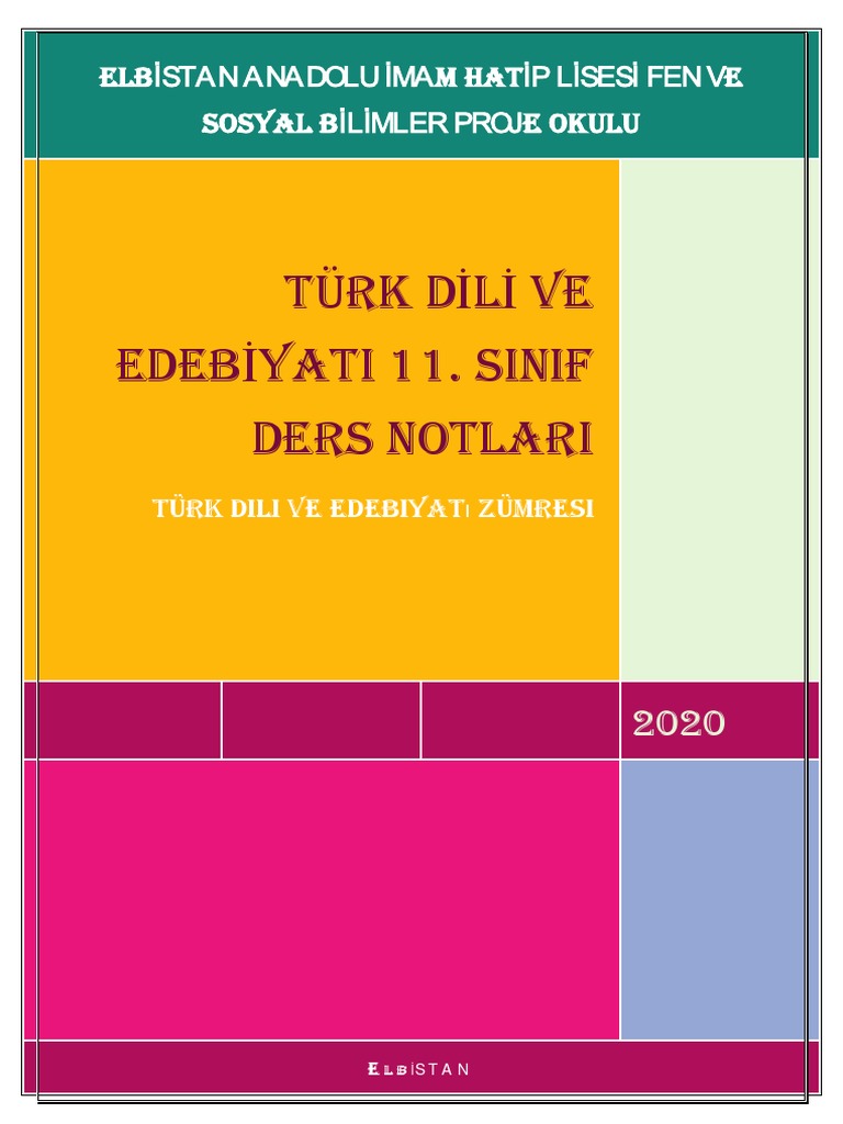 Sınıf Ders Notları ' | PDF