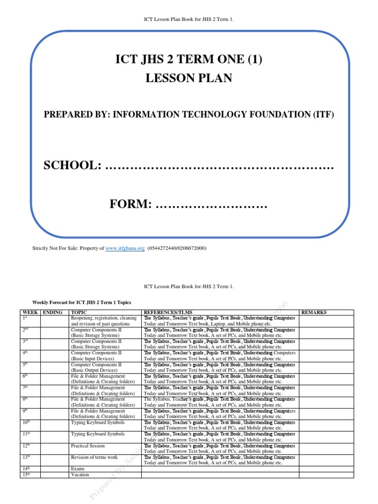 ict-jhs-2-term-1-lesson-plan-draft-2018 | PDF
