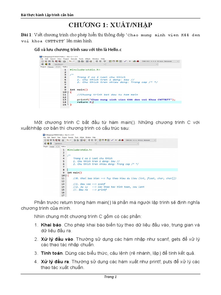 Thuc Hanh LTCB-ThayBao | PDF